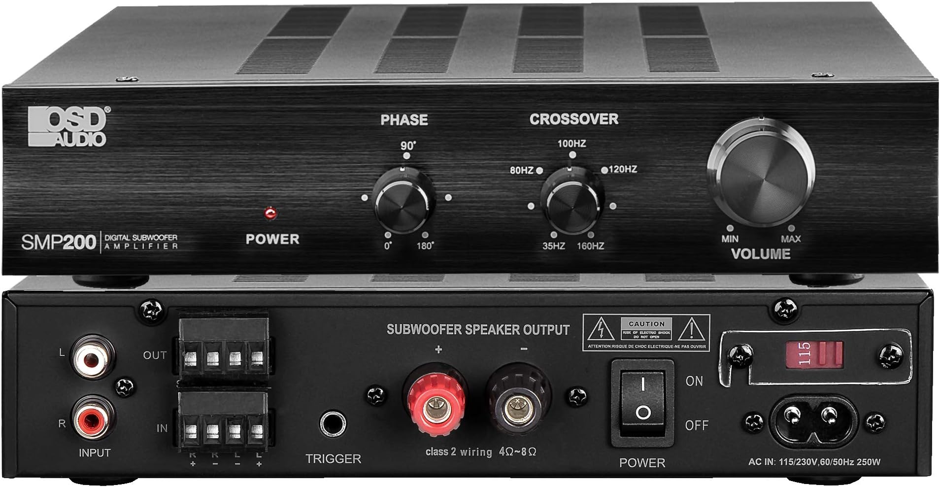 Amazon.com: OSD Audio SMP200 Class D Digital Subwoofer Amplifier Rated ...