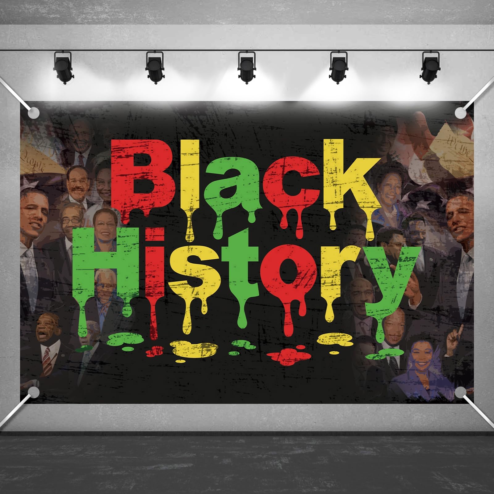 Amazon.com: SKJIAYEE Black History Month Backdrop Banner, Poster ...