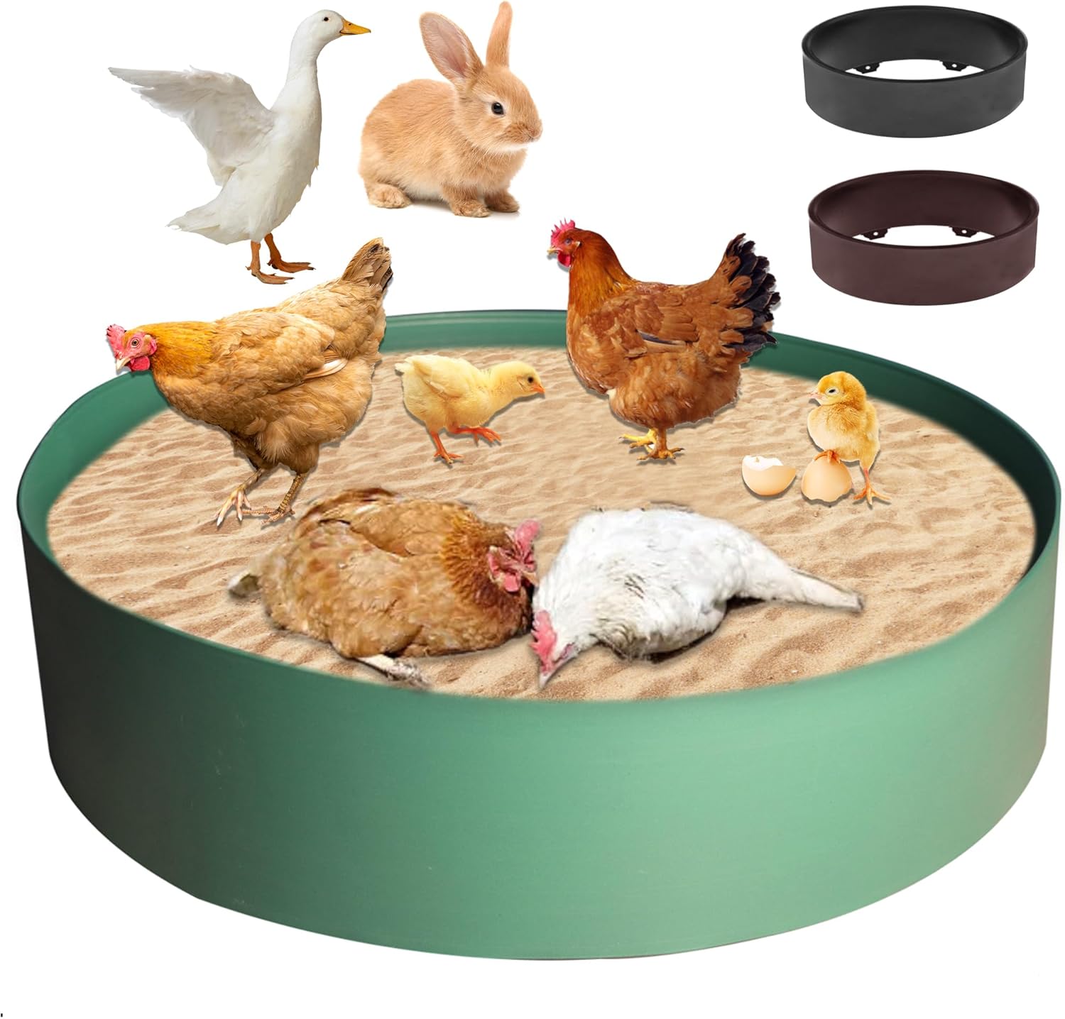 Amazon.com : Chicken Dust Bath Tub, 50" Chicken Dust Bath Containers ...