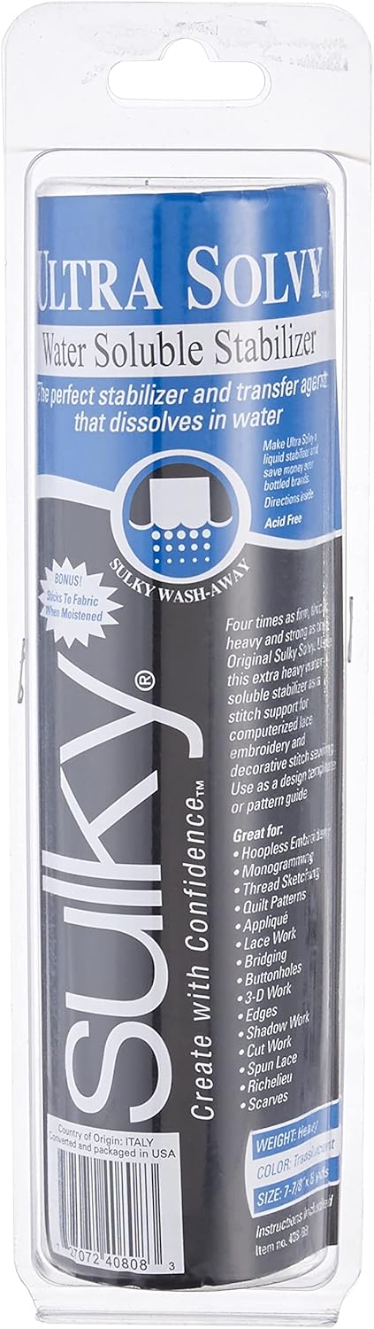 Amazon.com: Sulky Of America Ultra Solvy Extremely Firm & Stable Water ...