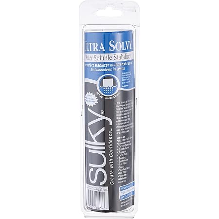 Amazon.com: Sulky Of America Ultra Solvy Extremely Firm & Stable Water ...