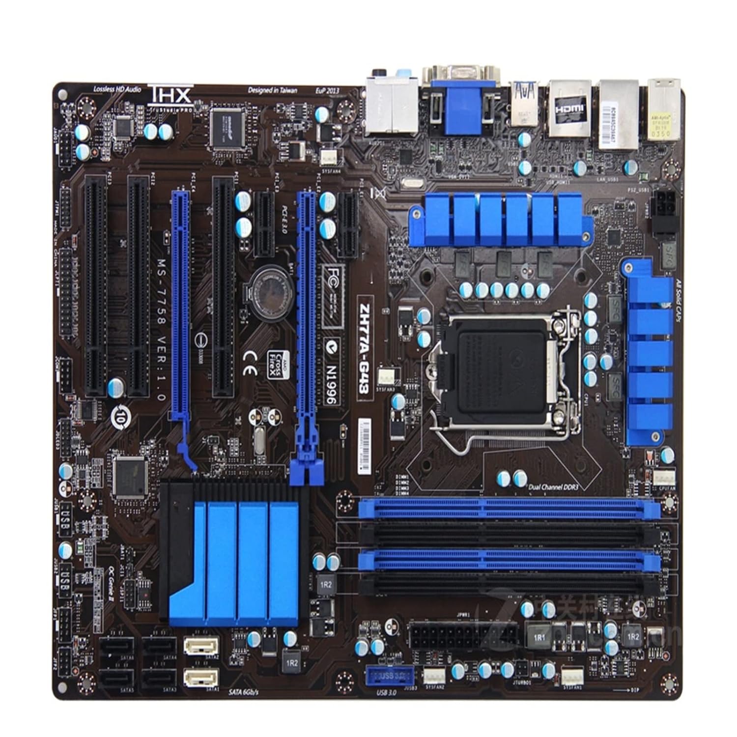 Amazon.in: Buy Fit for MSI ZH77A-G43 Used Original Motherboard DDR3 LGA ...