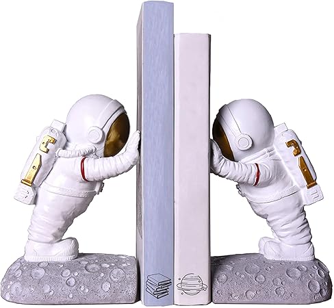 Amazon.com: Joyvano Astronaut Bookends - Space Decor for Kids Rooms ...