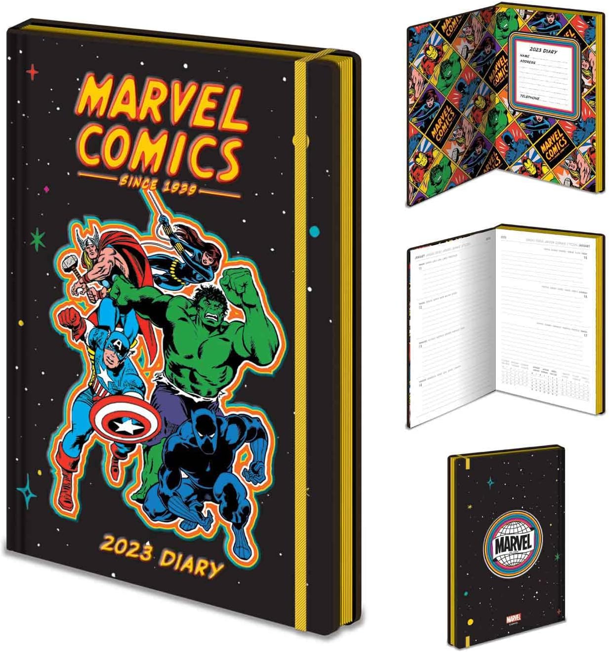 Pyramid International Marvel Comics Diary 2023, A5 Hard Cover, Week to ...