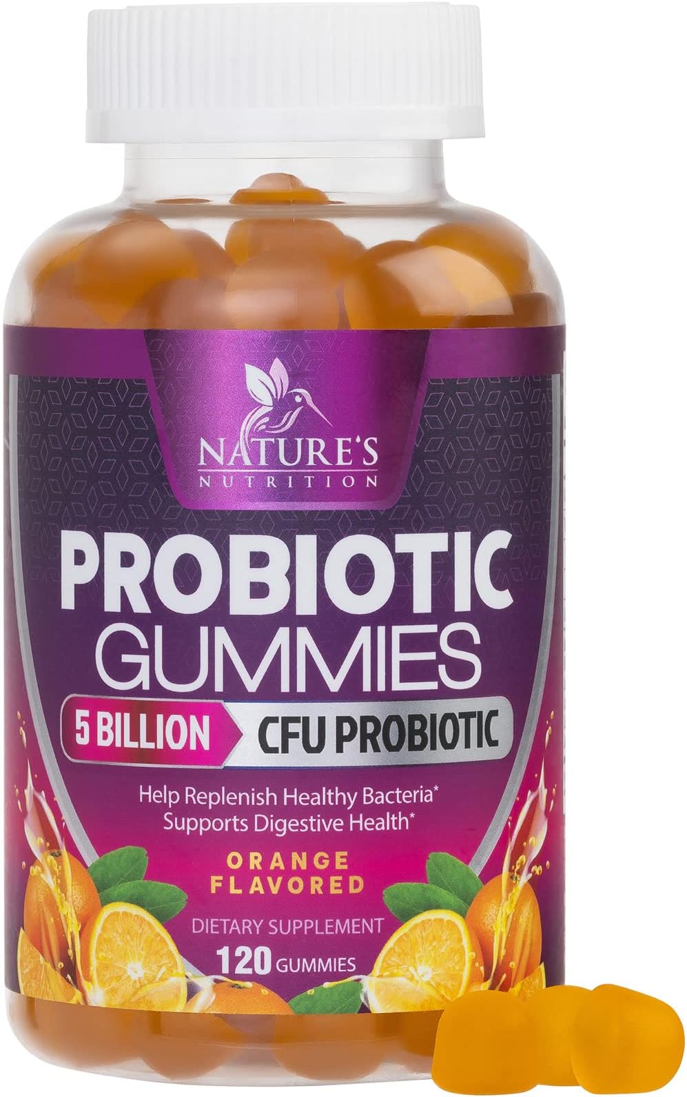 Amazon.com: Nature's Nutrition Probiotics for Women & Men Gummy, Extra ...