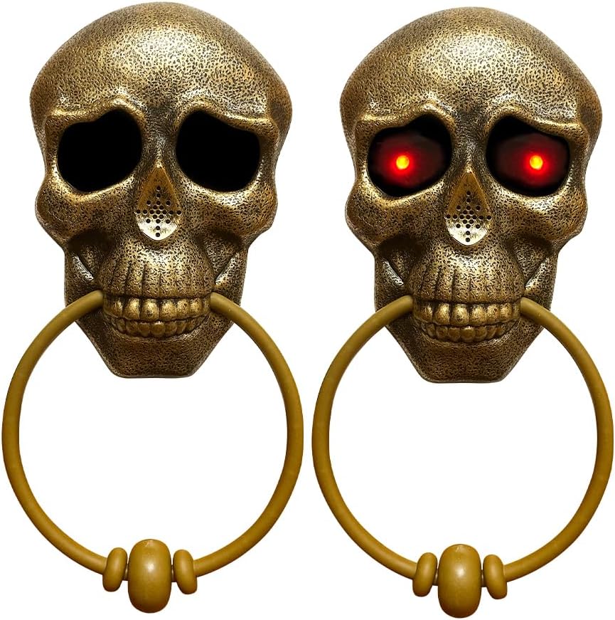 Scary Halloween Doorbell with LED Eyes & Spooky Sound - Haunted House ...