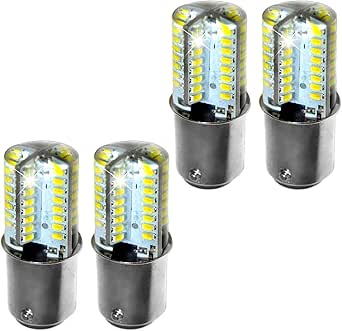HQRP 4-Pack 110V LED Light Bulbs Cool White Compatible with Singer 755 ...