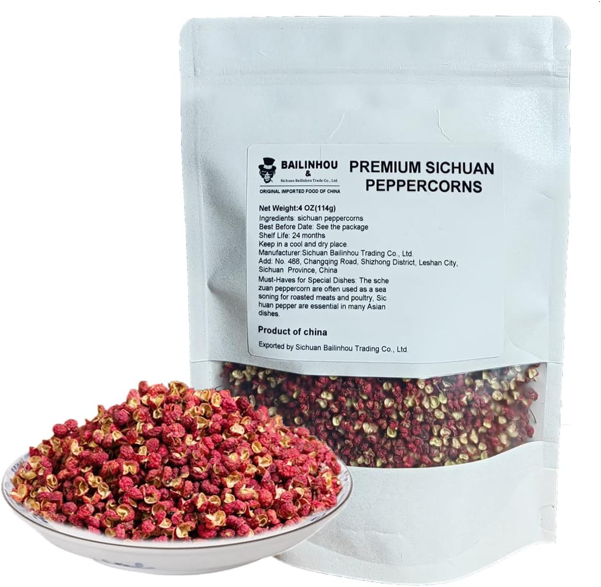 Amazon.com : BAILINHOU Premium sichuan peppercorns[red and green ...