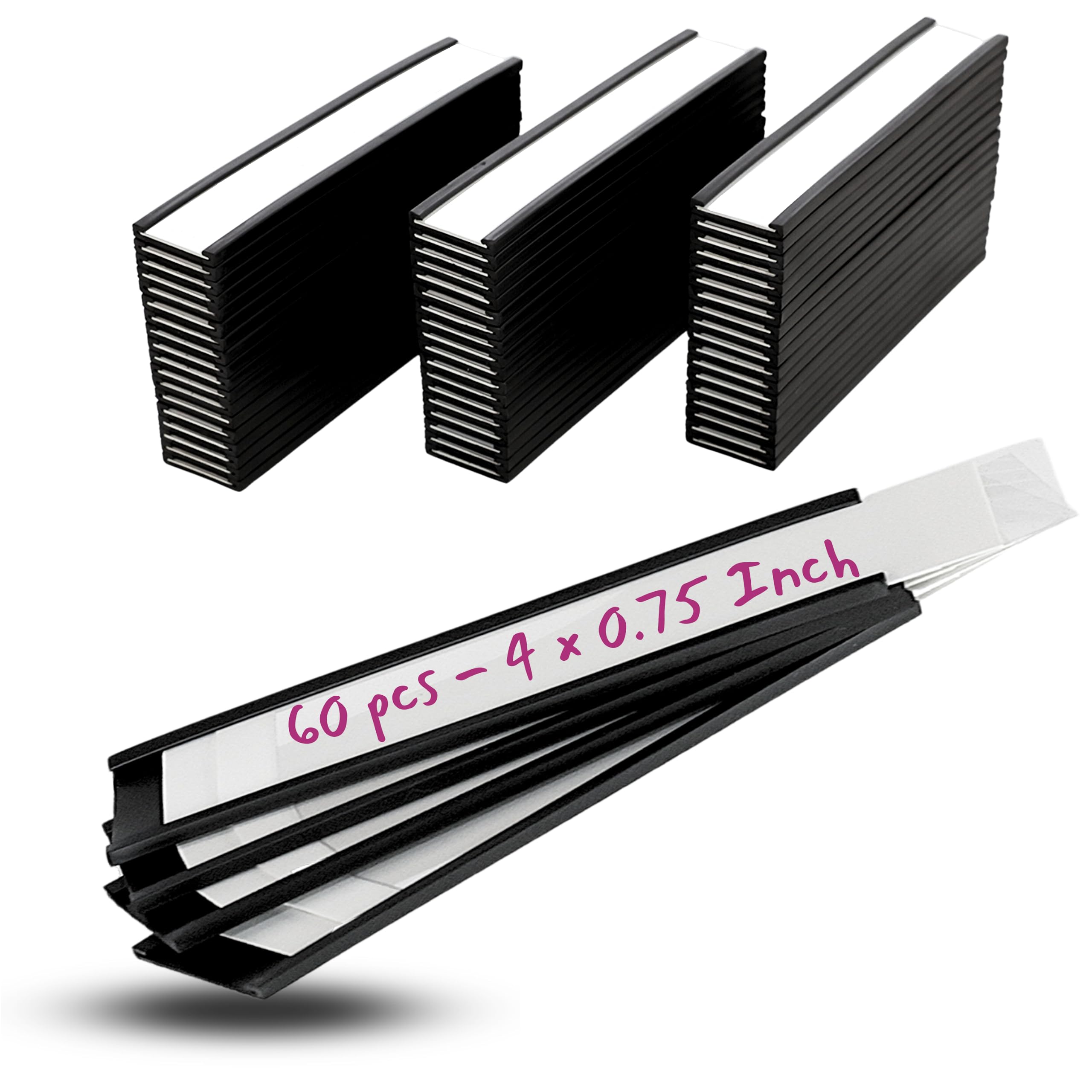 Snapklik.com : Availey 60 Pack Magnetic C Channel Label Holders For ...