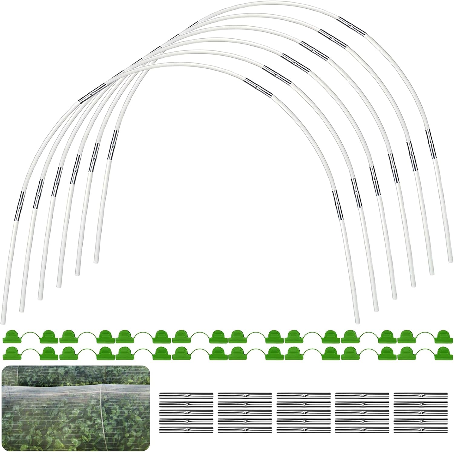 Tunnel Arch Planting, 30 x Fibre Greenhouse Tires, from 7 Feet ...