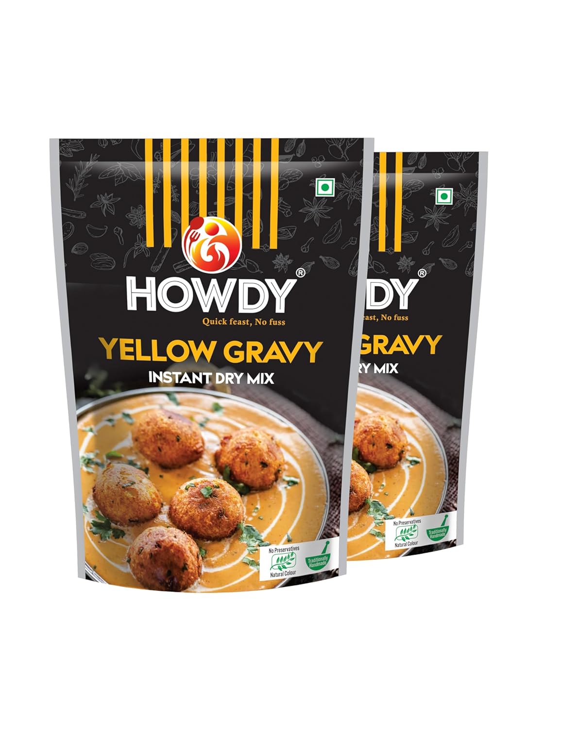 HOWDY - Yellow Gravy Dry Mix | Instant Gravy - Ready to cook | No ...