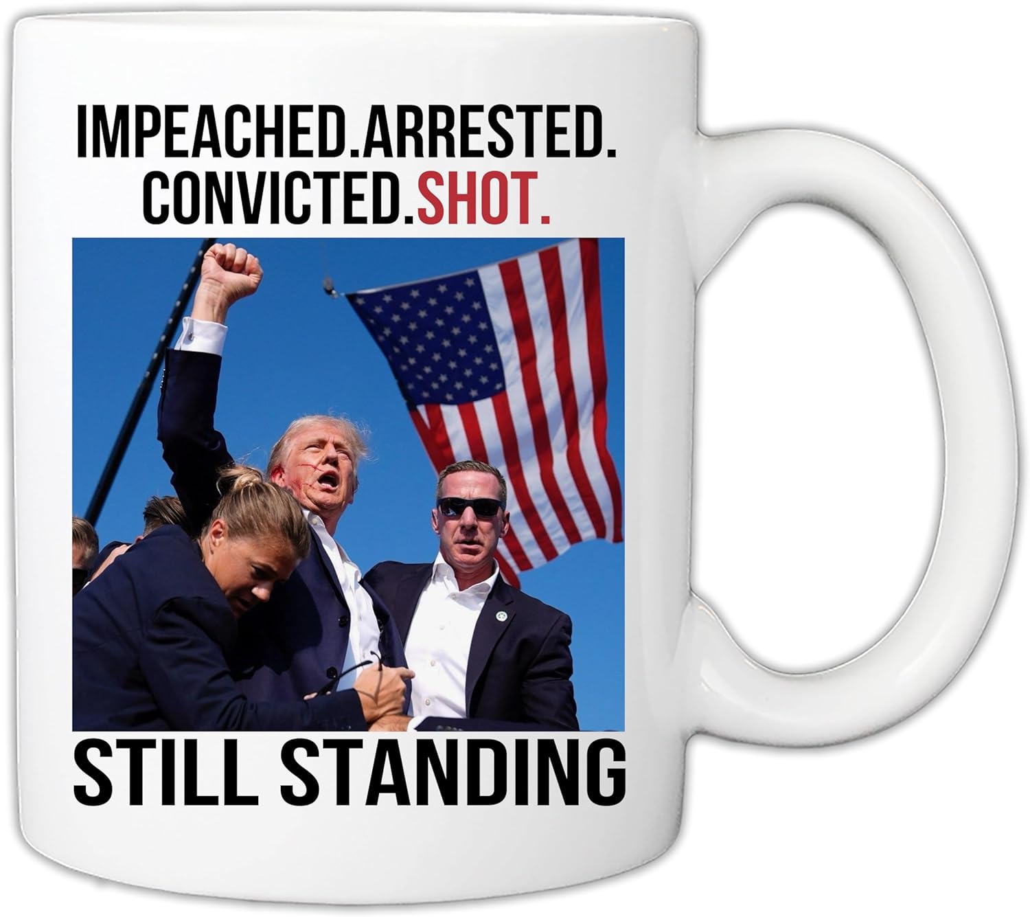 Amazon.com: MyCozyCups Trump Still Standing 11oz Coffee Mug, Trump ...