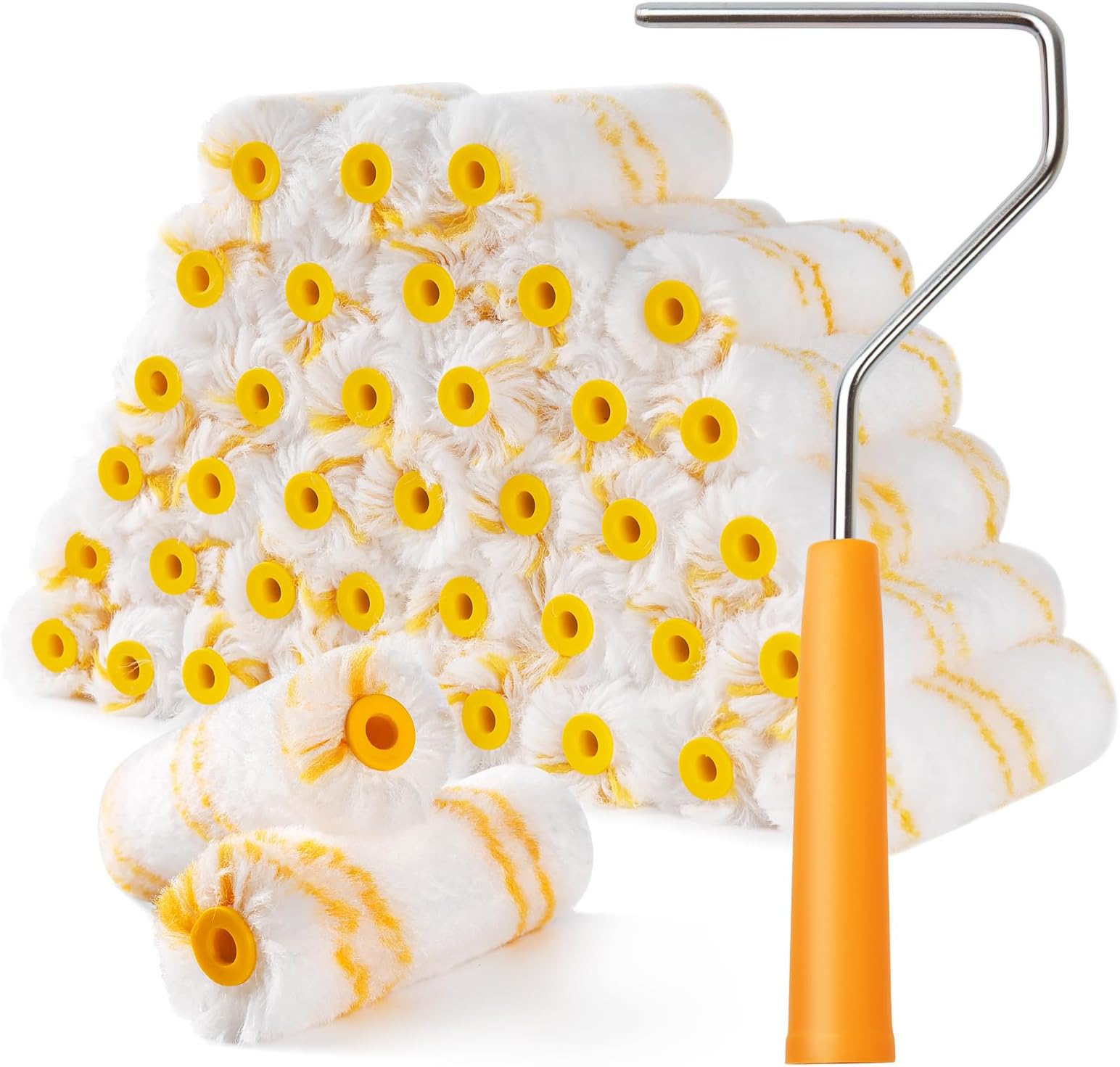 20 Stück Farbroller Klein 10cm, Farbroller Wandfarbe Mini Farbroller ...