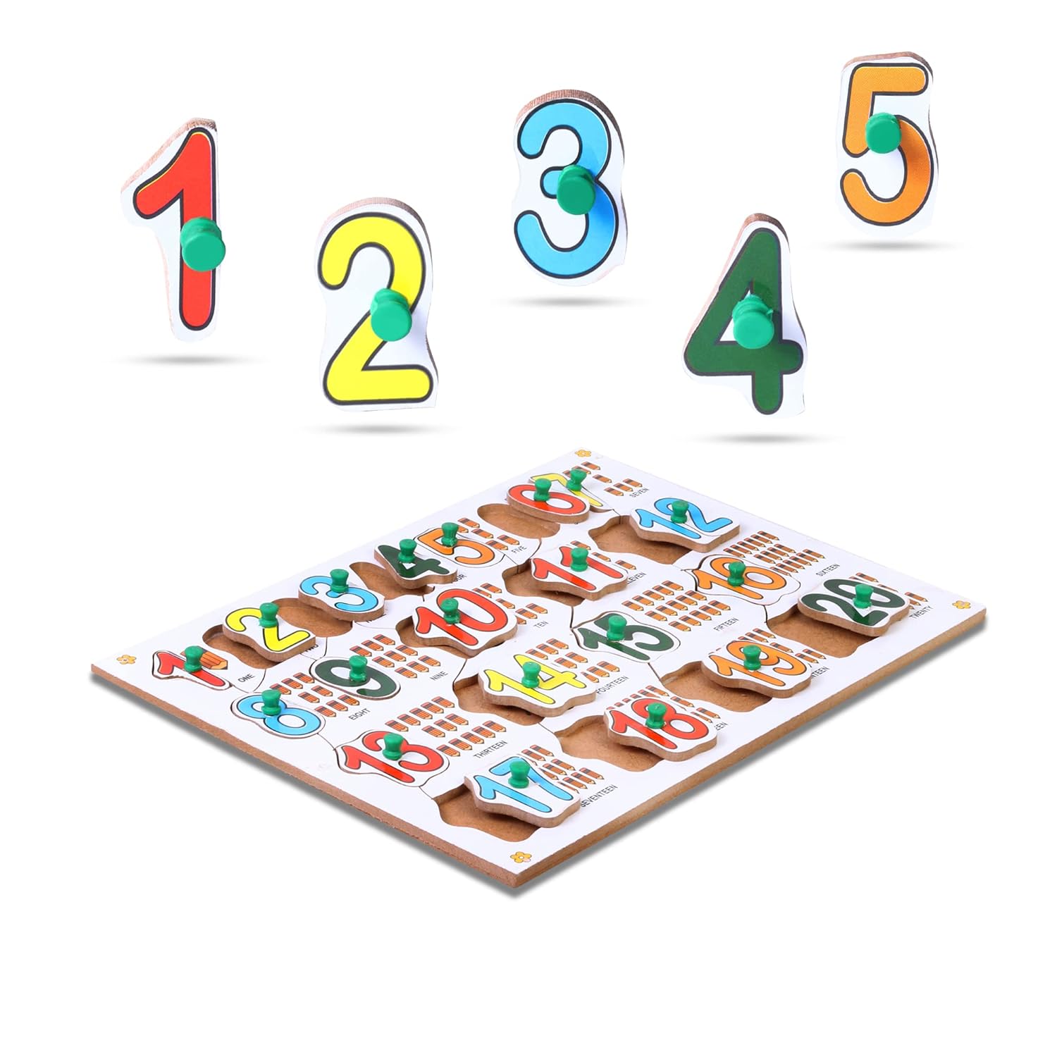 Buy APS Star 1 to 20 Count Puzzle Wooden Online at Low Prices in India ...