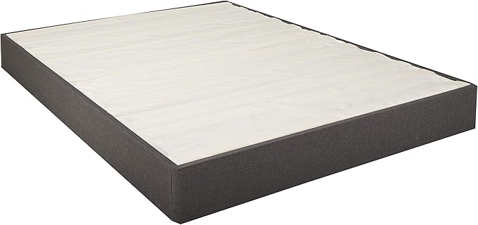 Amazon.com: ZINUS Upholstered Metal and Wood Box Spring / 7.5 Inch ...