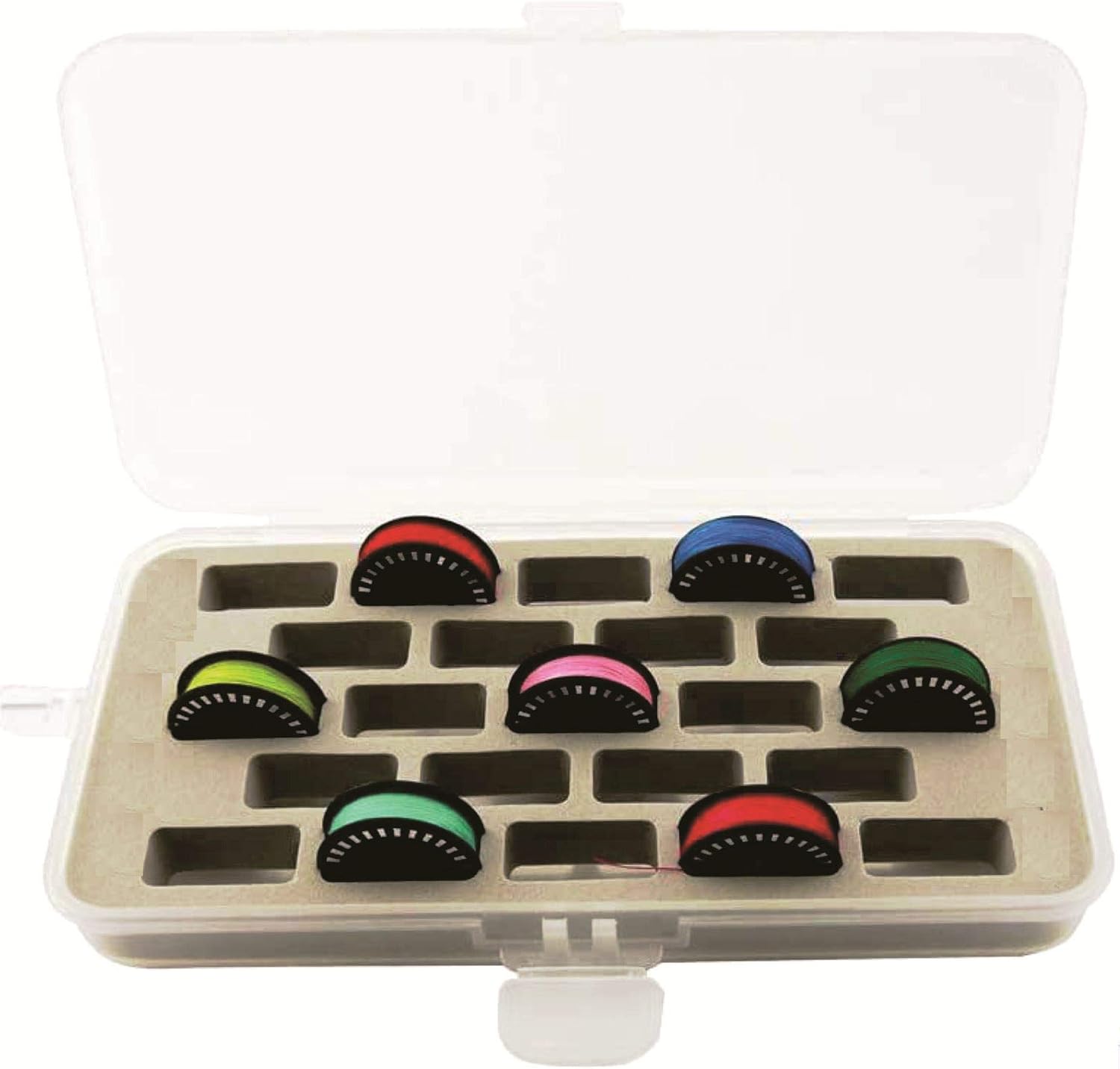 Tidy Craft – Bobbin Box Organizer -One Durable Case with Snap Tight Lid ...