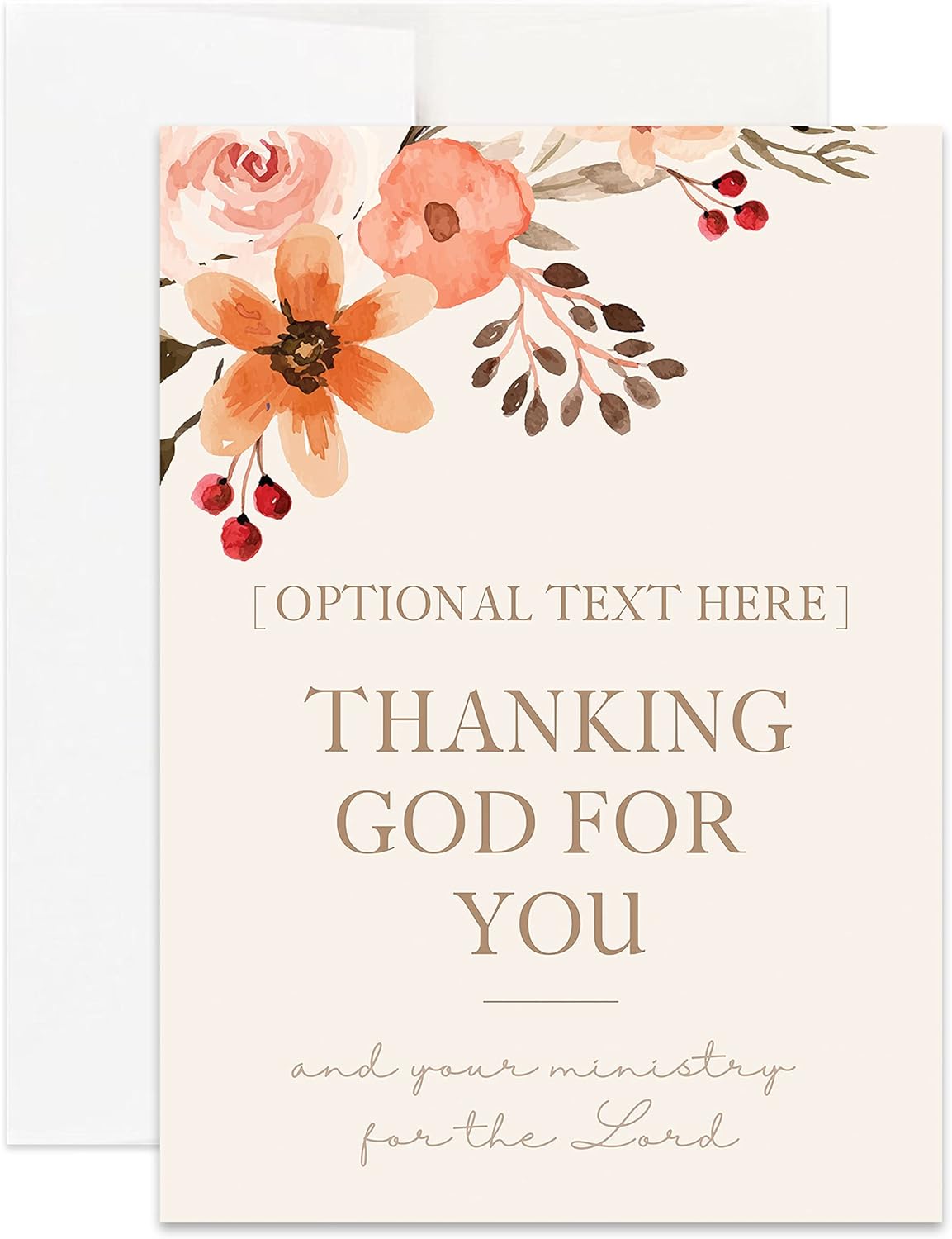 Amazon.com : Personalized Ministry Appreciation Card Custom Your Image ...