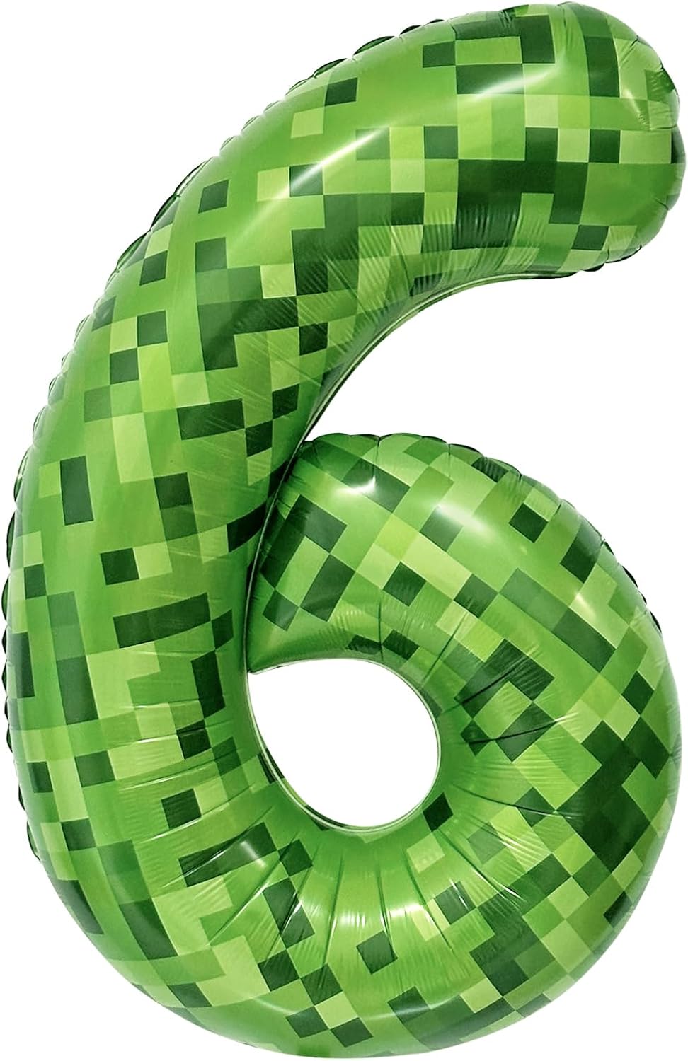 Amazon.com: Video Game Number 6 Balloon Different shades of Green ...