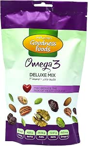 Goodness Foods Omega-3 Deluxe Mix 175Grams : Amazon.ae: Health