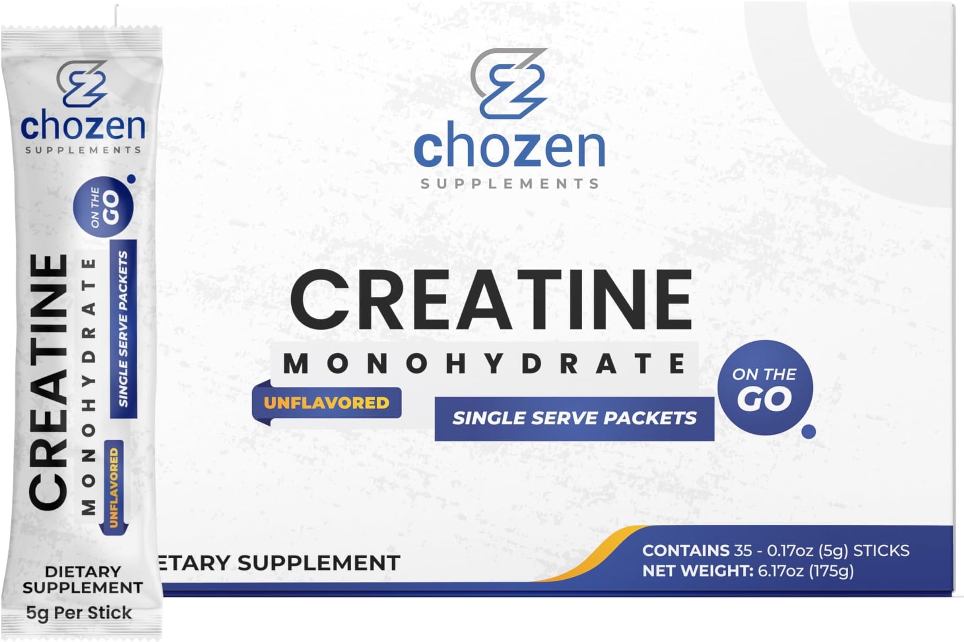Amazon.com: ChoZen Supplements Creatine Monohydrate Powder - 5g (5000mg ...