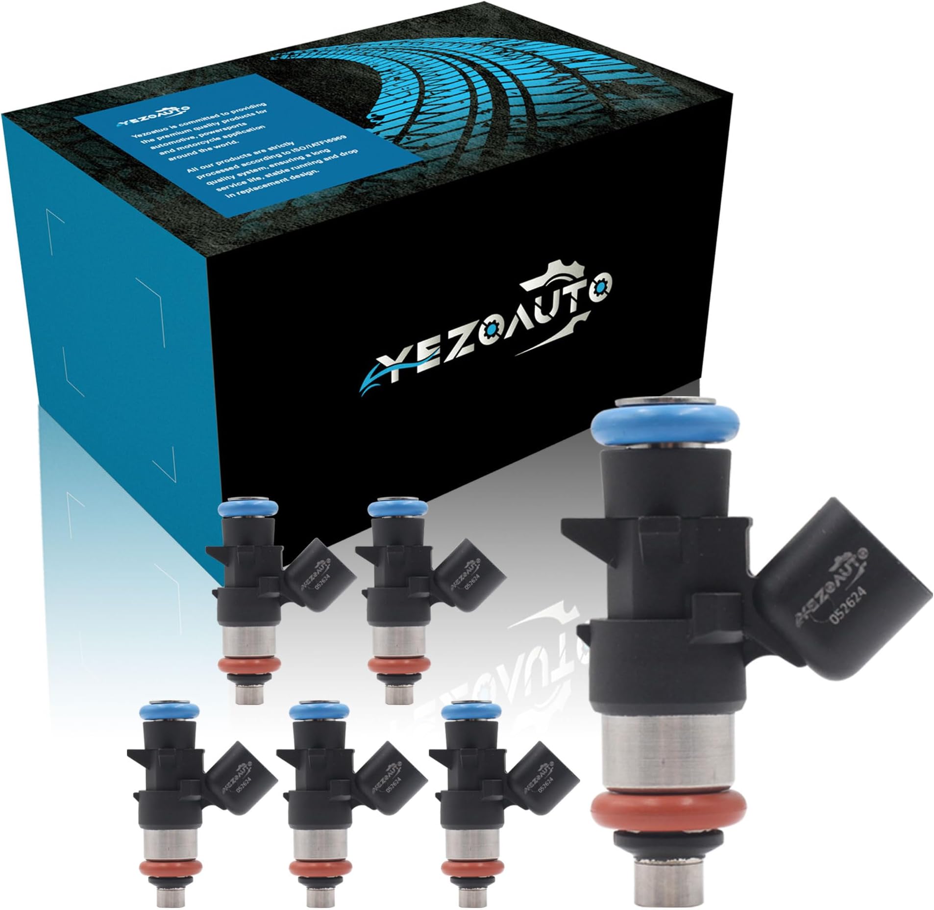 Amazon.com: ENA 4 Holes Fuel Injectors Set of 6 Compatible with Jeep ...