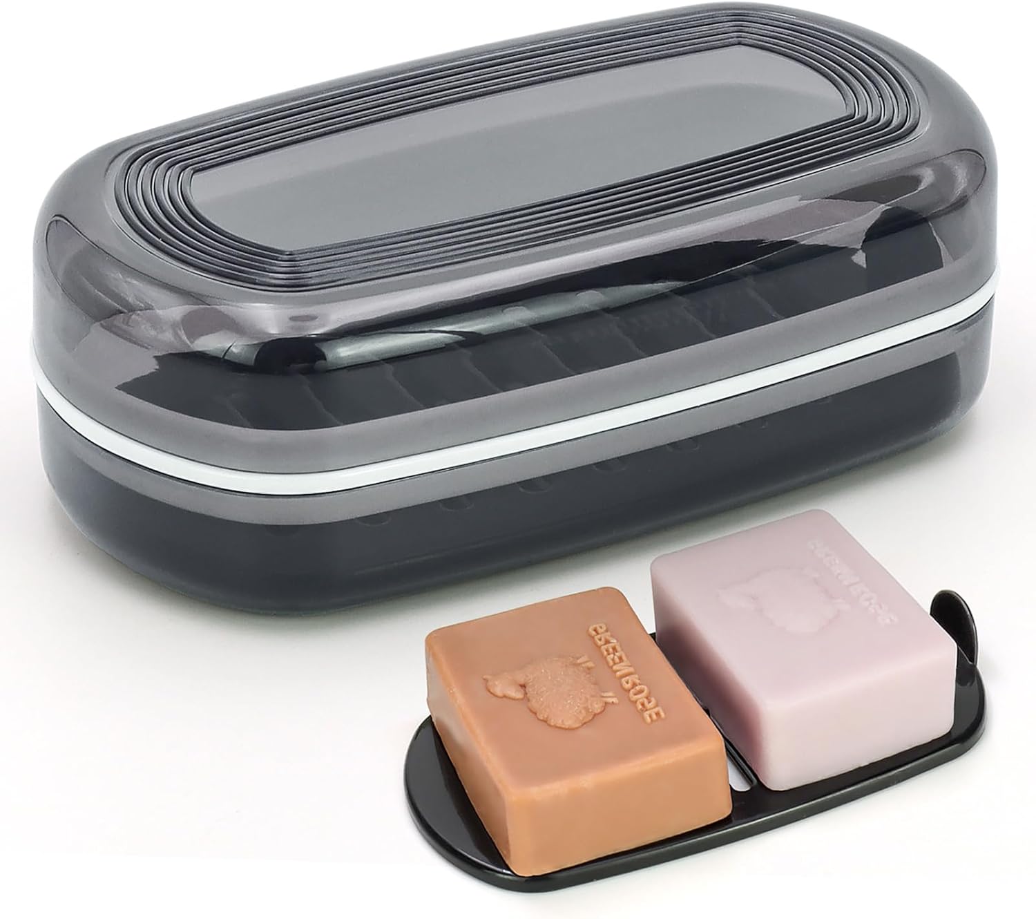 Amazon.com: AIDIMMING Shampoo Bar Travel Case with Lid, Large Bar Soap ...