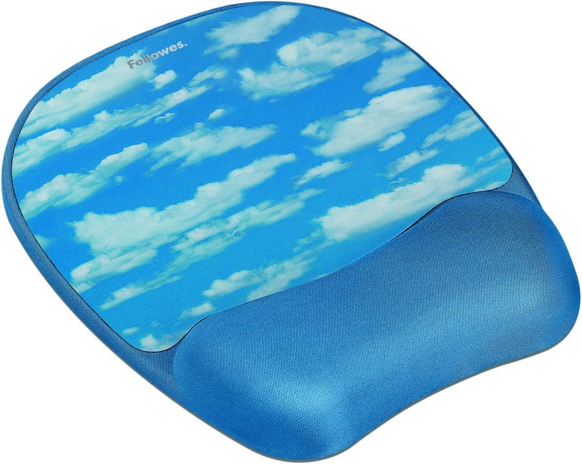 Amazon.com : Fellowes Memory Foam Mouse Pad/Wrist Rest- Clouds (9175901 ...