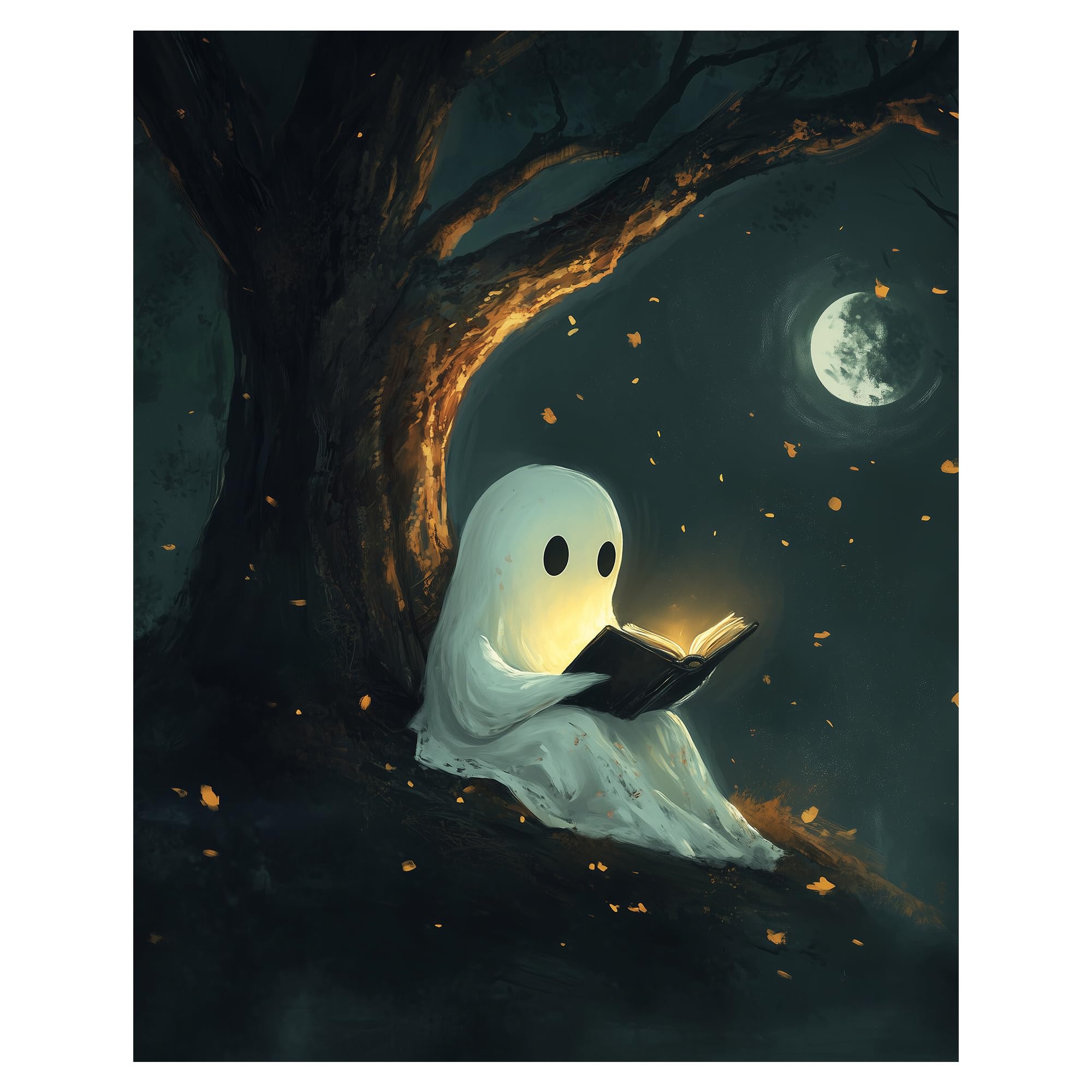 Amazon.com: Halloween Paint by Numbers, Cute Ghost Paint by Numbers for ...