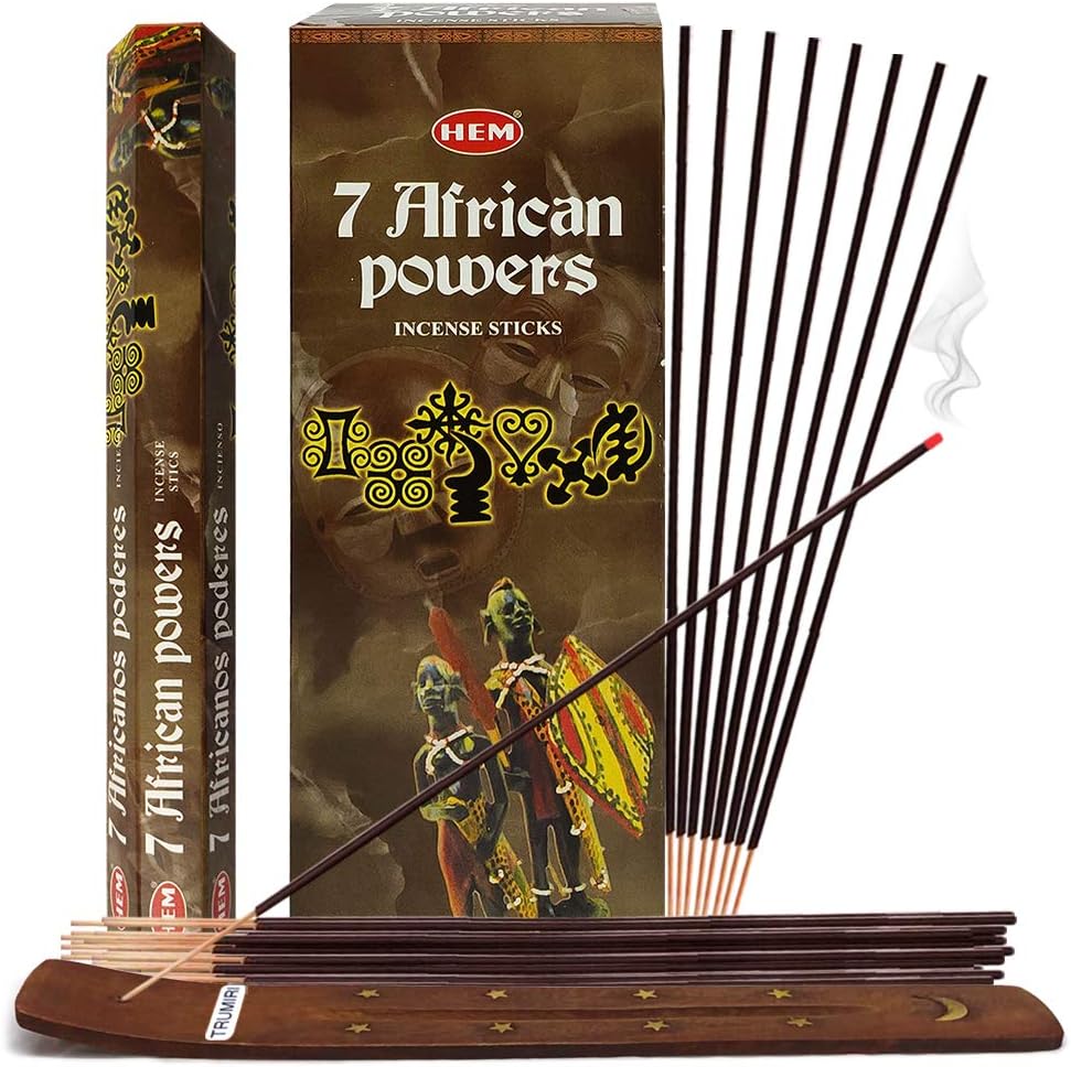 Amazon.com: Hem Seven African Powers Incense Sticks (120 Sticks, 6 ...