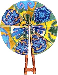 Amazon.com: Ruth's Orchid Ghanaian Foldable Handheld Fan - African ...