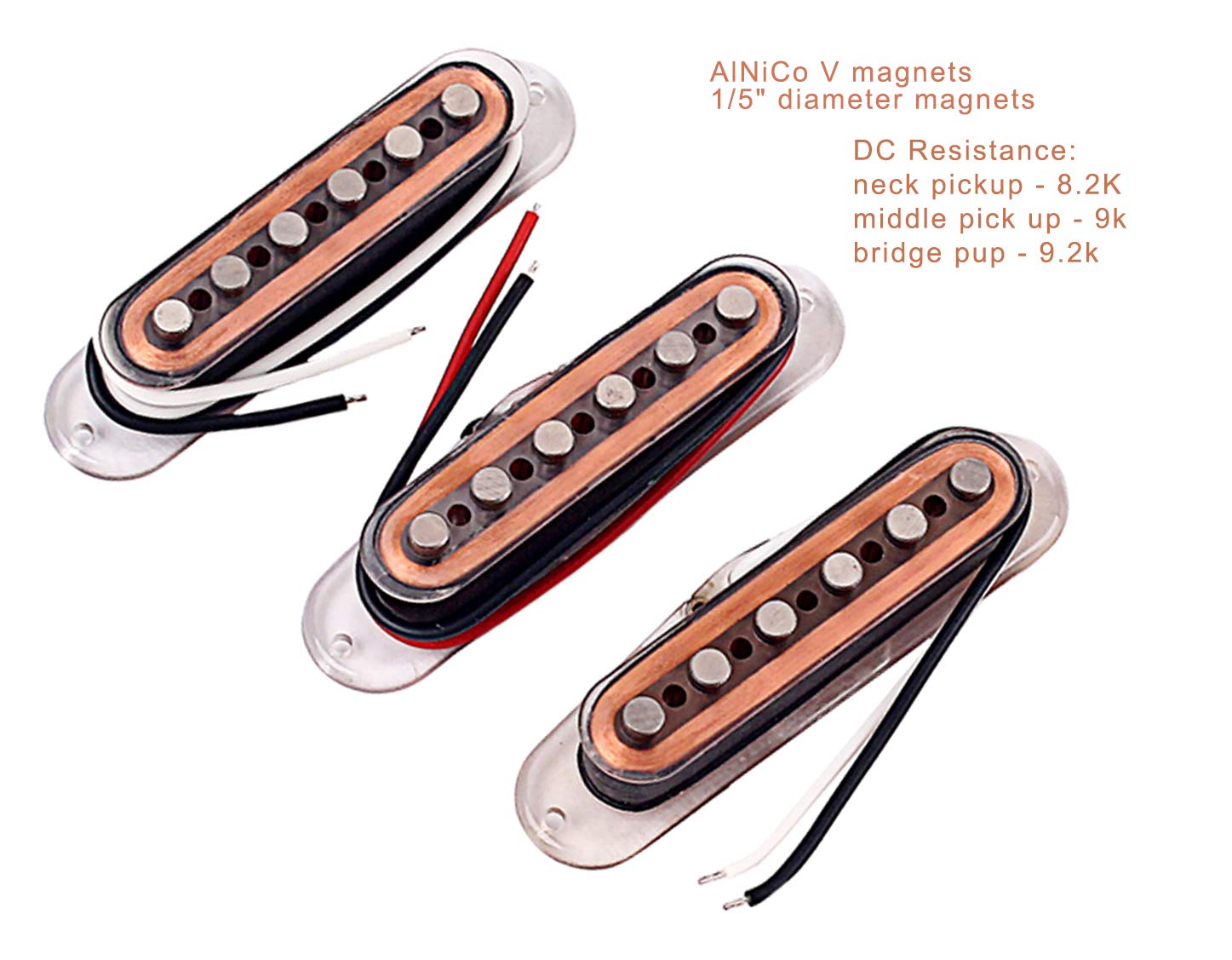 Snapklik.com : Electric Guitar Pickup Set, Single Coil Pickups Loaded ...
