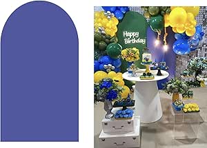Amazon.com: HUAYI Bluish Violet Arch Backdrop Cover for Birthday Party ...