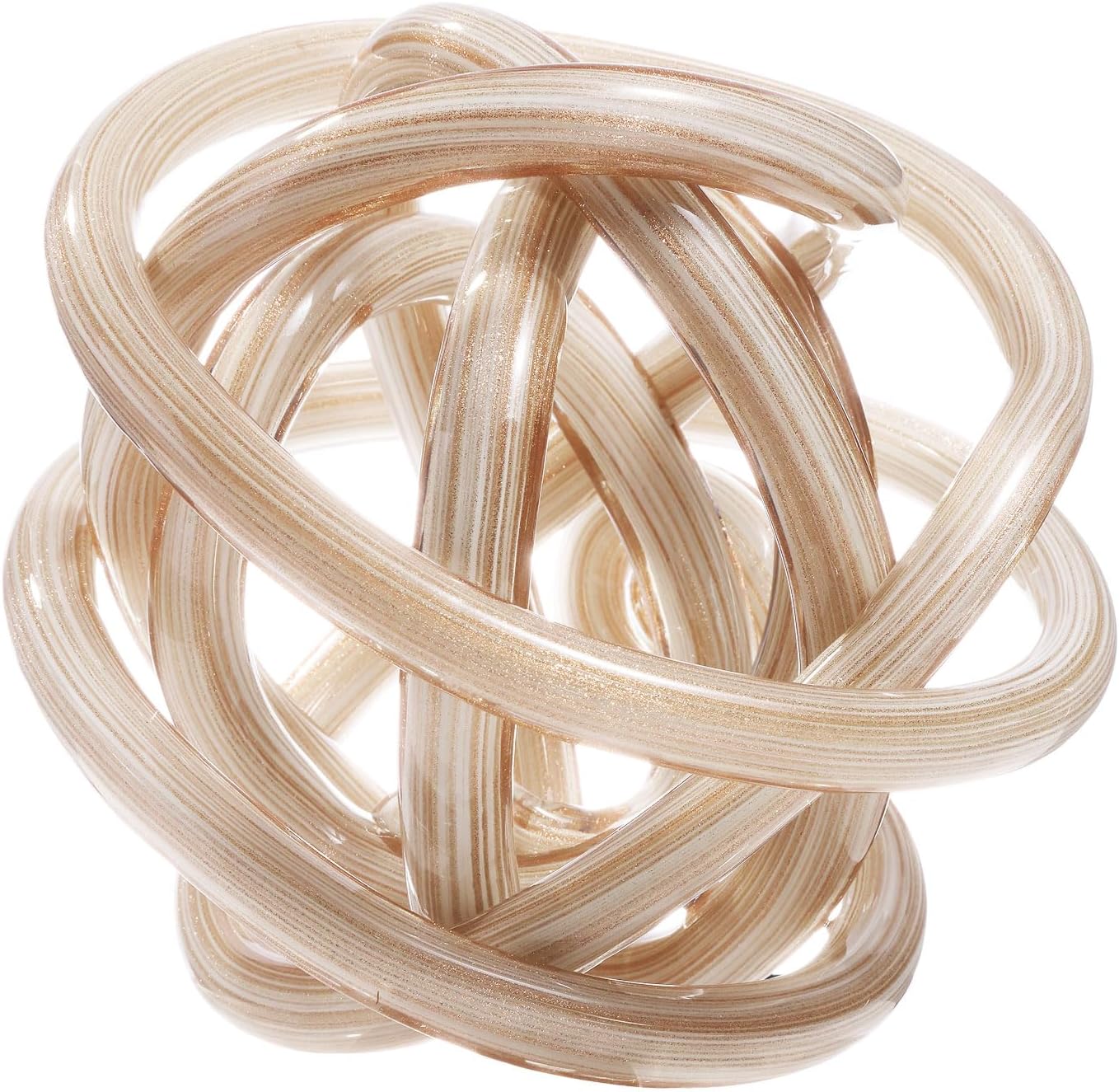 Amazon.com: Luxury Lane Hand Blown Infinity Knot Sommerso Decorative ...