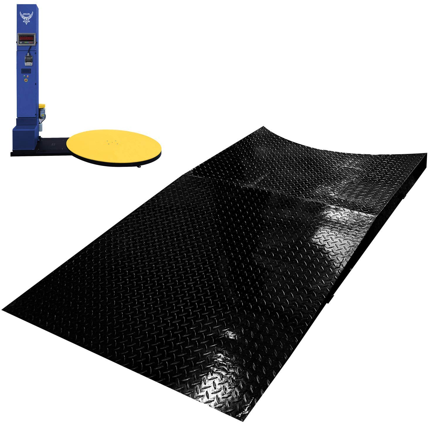 Amazon.com: PEC Scales Heavy-Duty Industrial Carbon Steel Ramp 48" x 72 ...