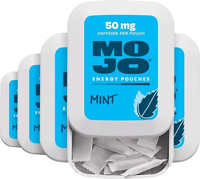 Amazon.com: MOJO Energy Pouches Mint Flavor, 50 mg per Caffeine Pouch ...