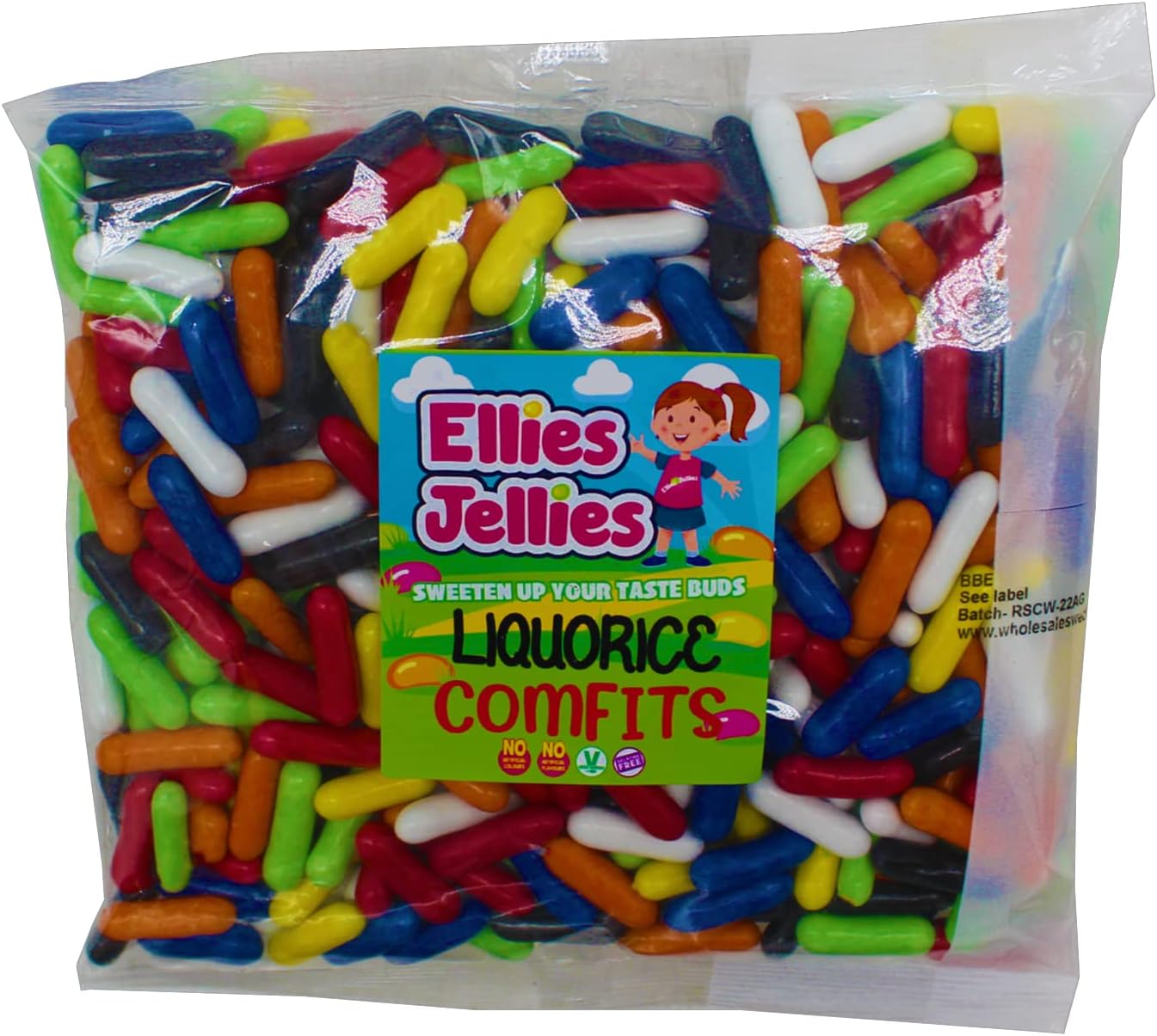 Ellies Jellies® Liquorice Comfits 500g Bag : Amazon.co.uk: Grocery