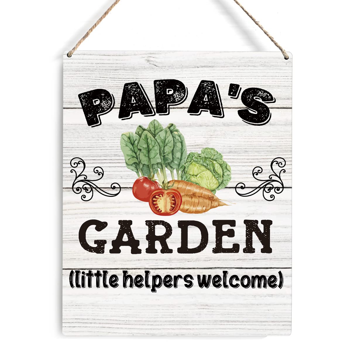Snapklik.com : Farmhouse Papas Garden Wooden Sign Wall Decor Rustic ...