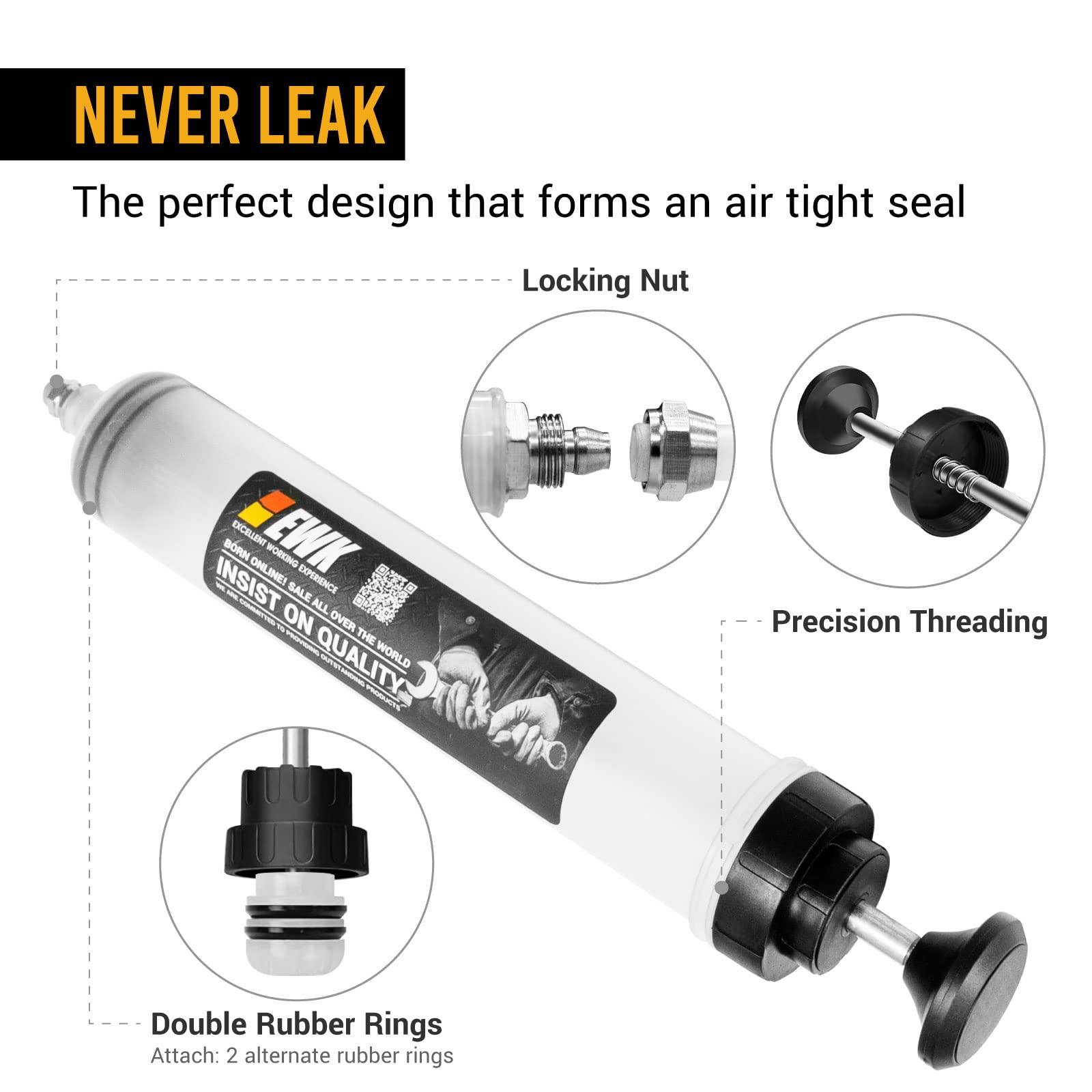 Snapklik.com : EWK 500cc Automotive Fluid Syringe Extractor