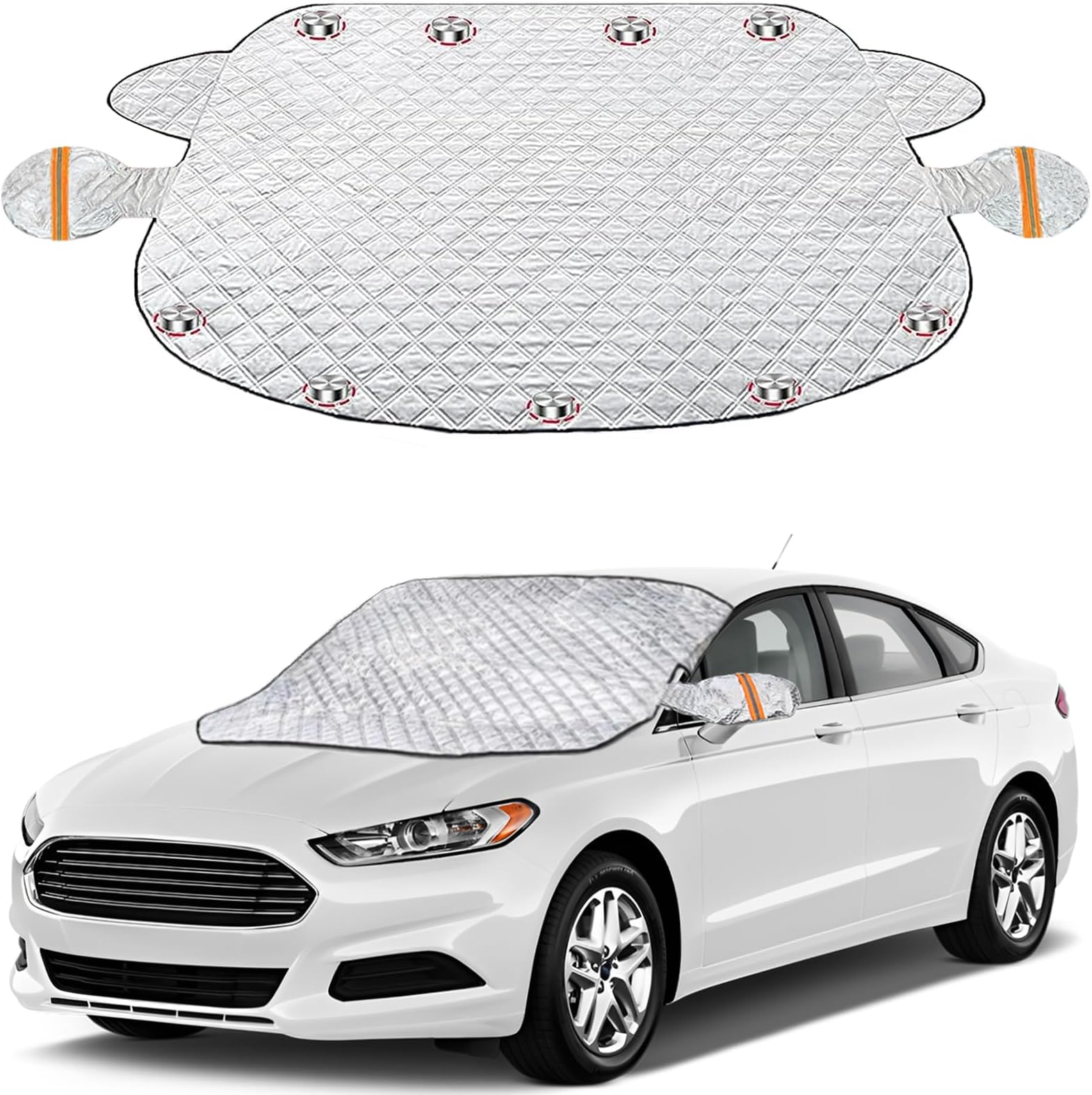 Amazon.com: Car Windshield Snow Cover for Ice Frost, Winter Windscreen ...