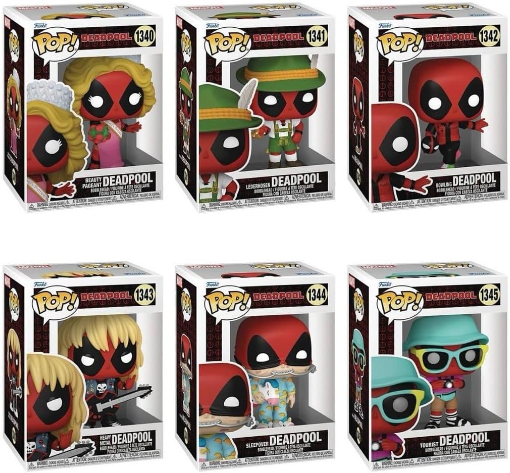 Amazon.com: Deadpool Parody Funko Pop! Complete Set (6) : Toys & Games