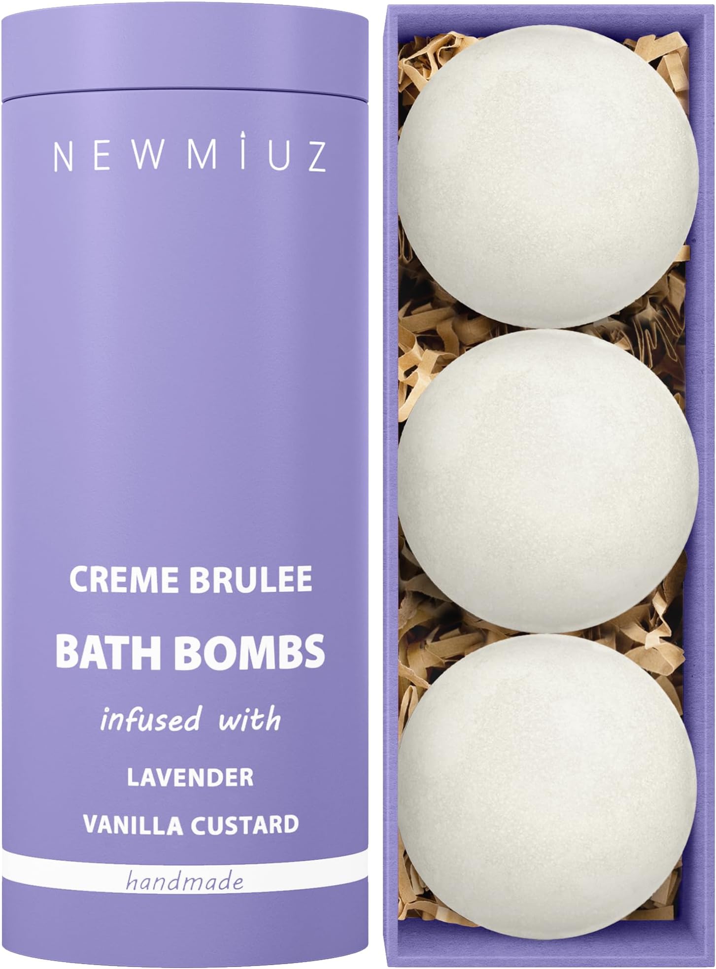 Amazon.com: Creamy Lavender Vanilla Fizzing Bath Bomb Luxury Bath Gift ...