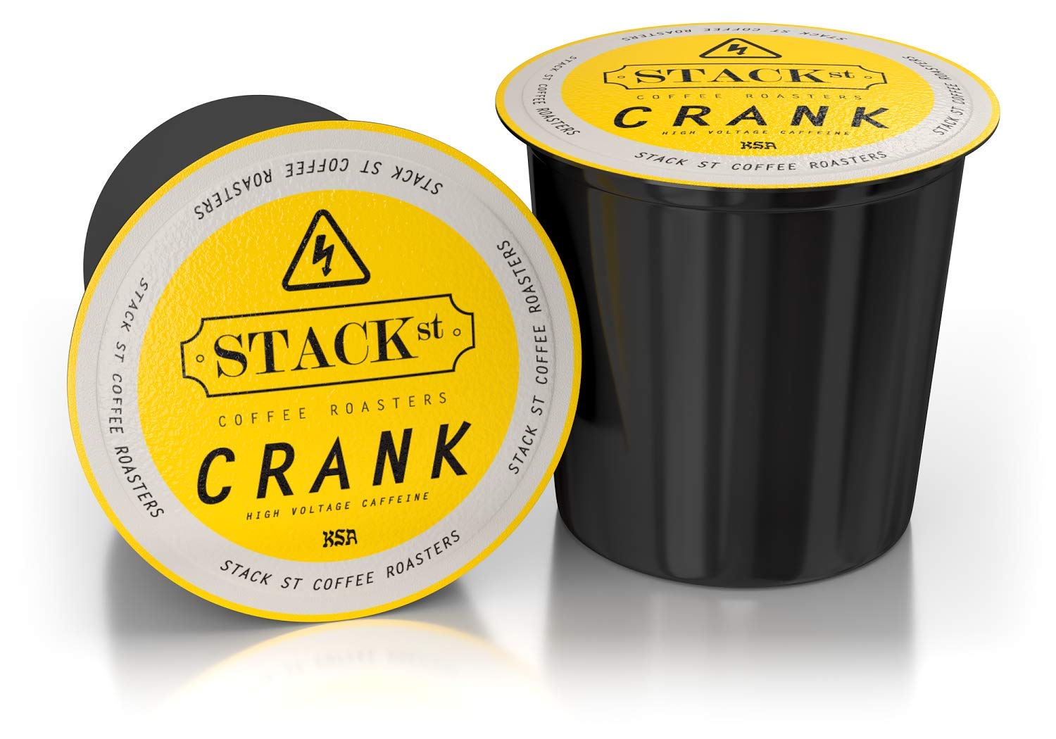 Amazon.com: Stack Street Coffee CRANK High Voltage Caffeine, 80 Count ...