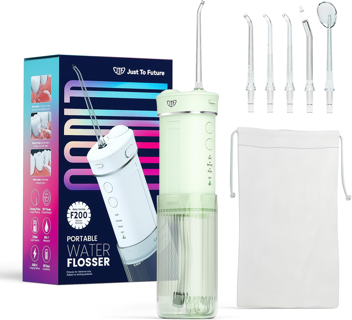Amazon.com: Portable Water Flosser,Travel Water Flosser, Water Teeth ...