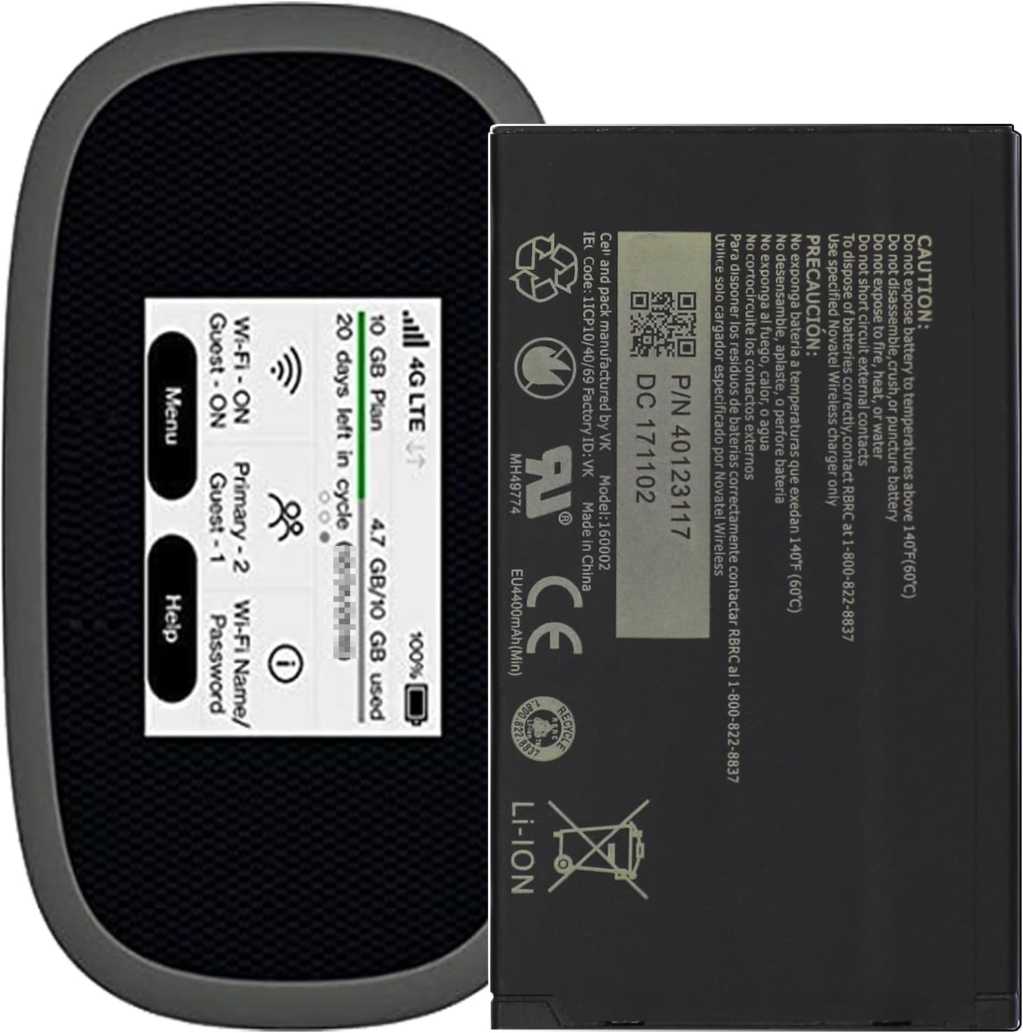 Amazon.com: UooFide Battery Replacement for Verizon Jetpack Hotspot ...