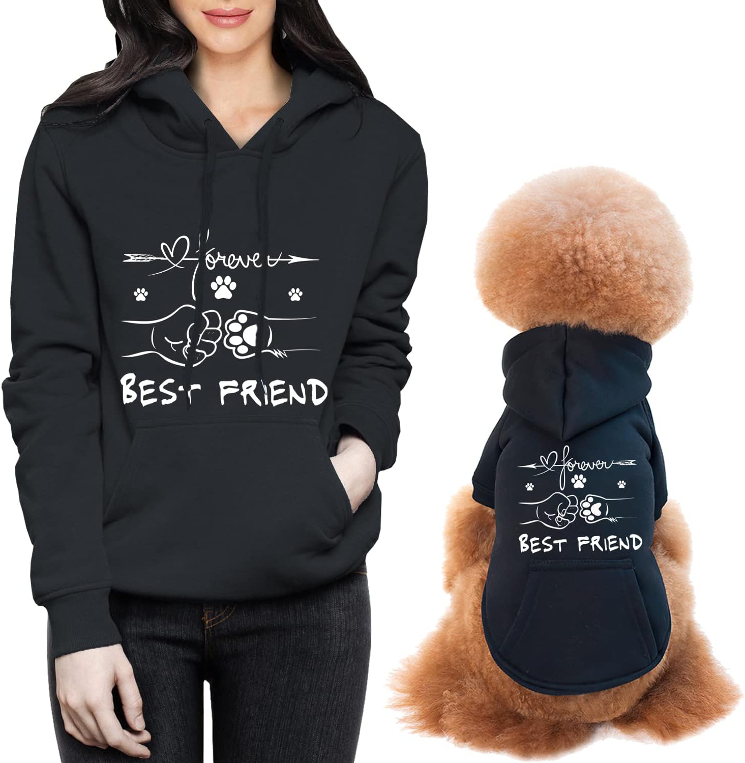 Amazon.com : Spajoy Dog Hoodie Matching Dog and Owner Clothes Owner and ...