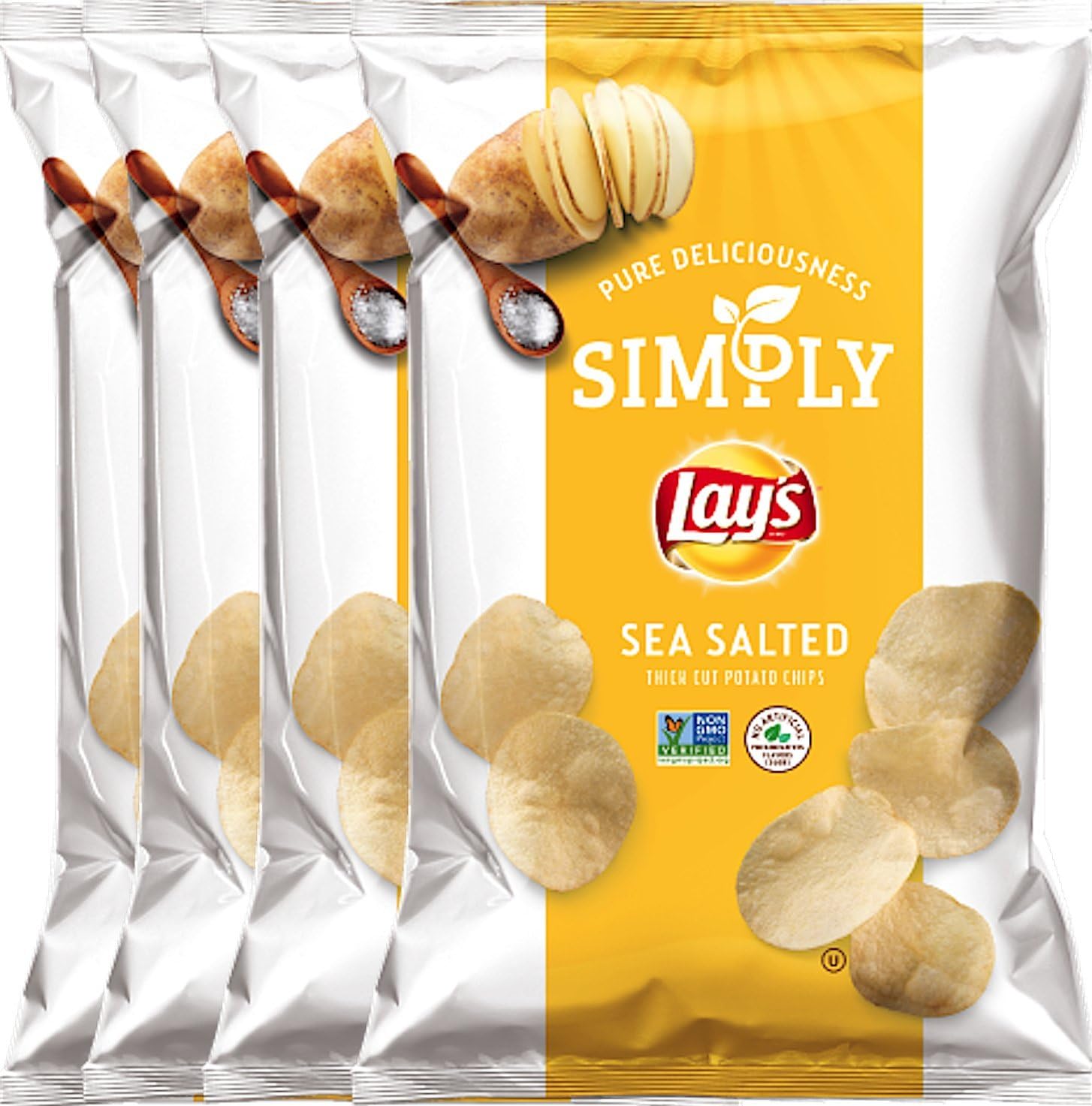 Amazon.com: Ruffles Simply Sea Salted Potato Chips, 8 Oz