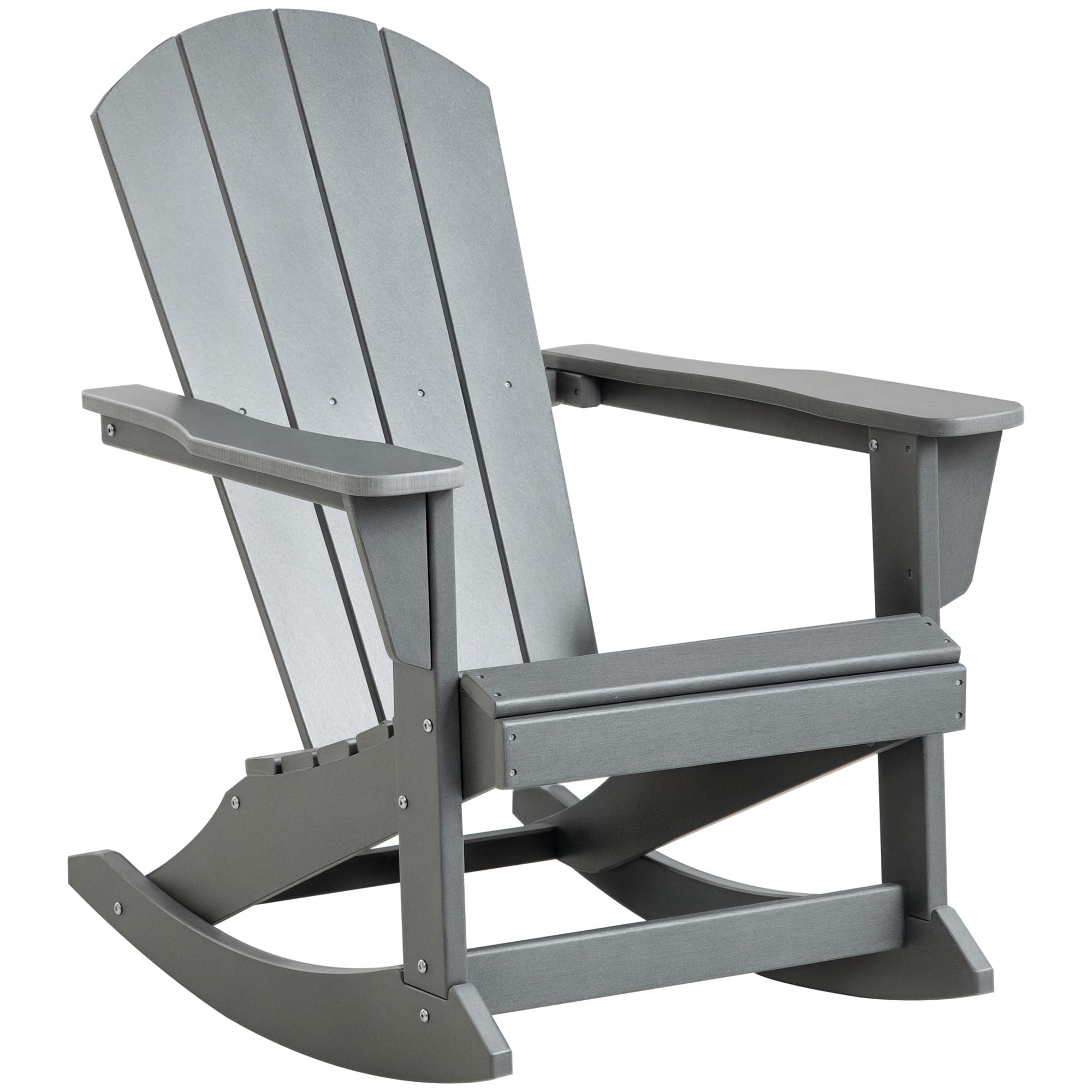 Snapklik.com : Adirondack Rocking Chair, All Weather HDPE Porch Rocker ...