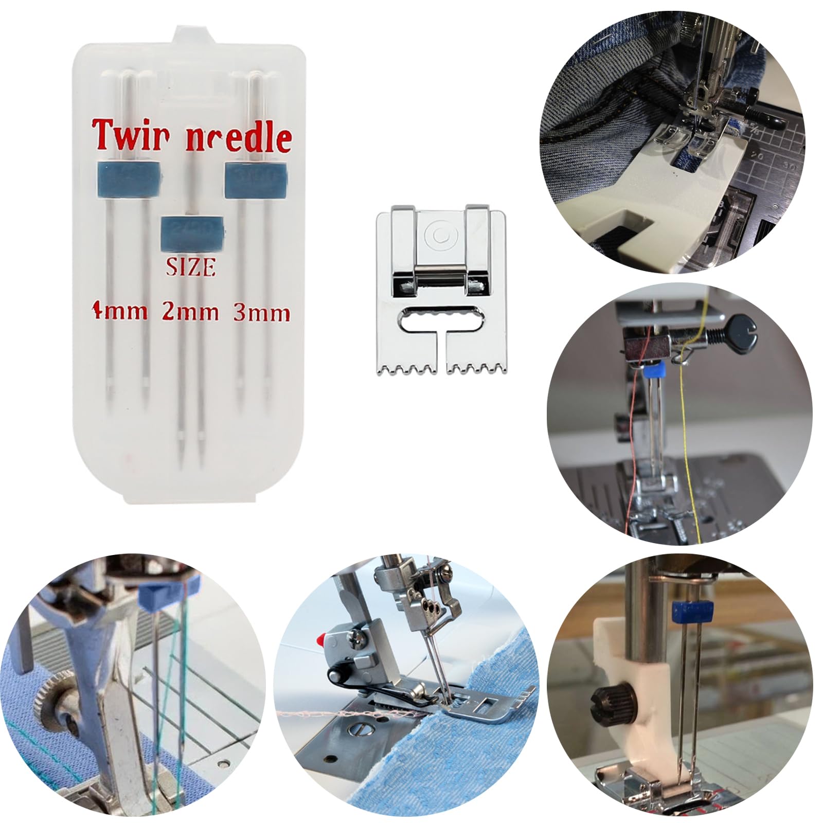 Brother Sewing Machine Needles 6-Piece Twin Needle Set For Sewing ...