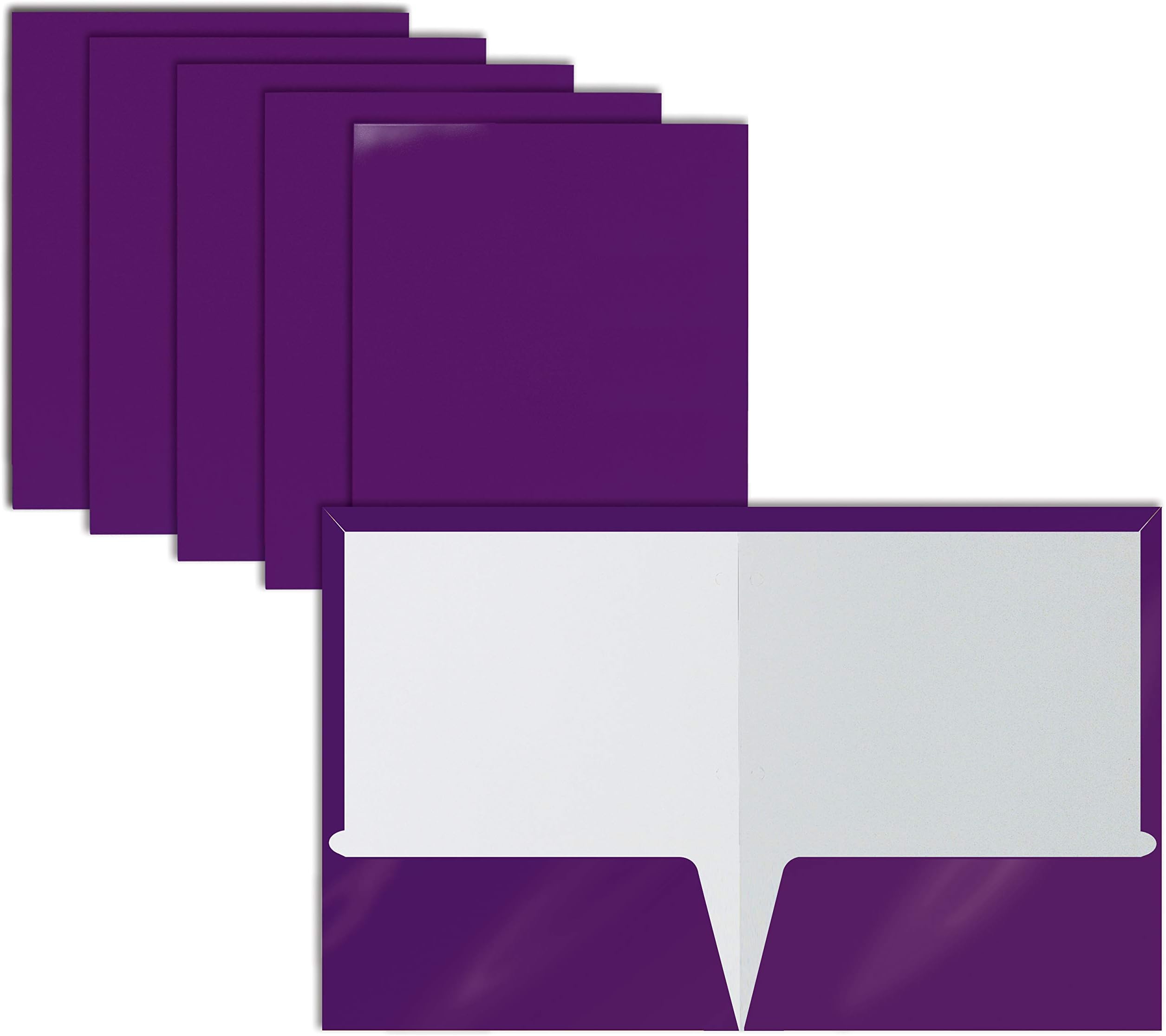 Amazon.com : Staples 578541 School Grade 2 Pocket Folder Purple 25/Box ...