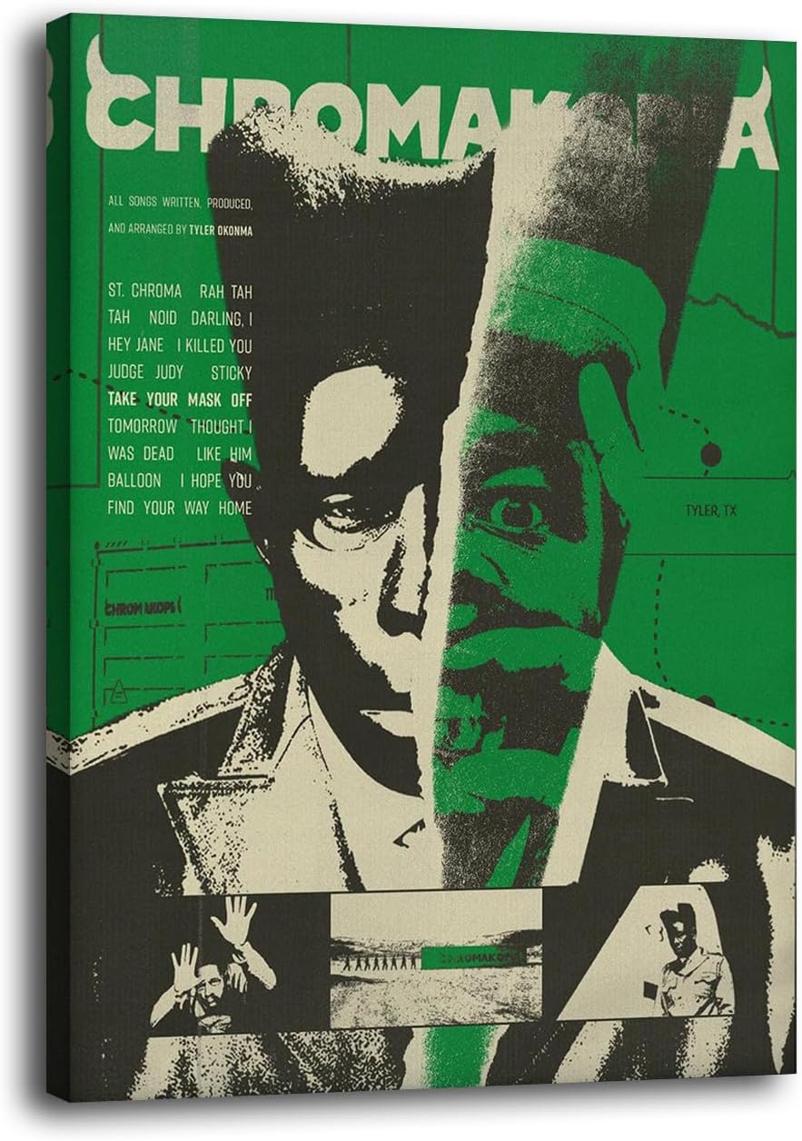 Amazon.com: Tyler Poster Chromakopia The Creator Canvas Poster Music ...
